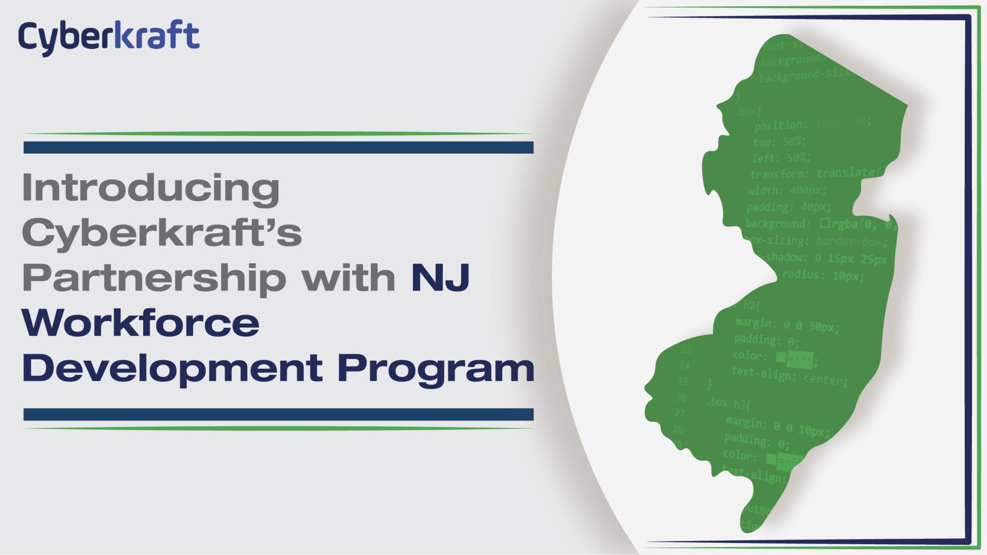 Introducing Cyberkraft’s Partnership with NJ Workforce Development Program - Cyberkrafttraining